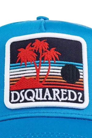 Dsquared2 Logo Patch Baseball Cap - Blue
