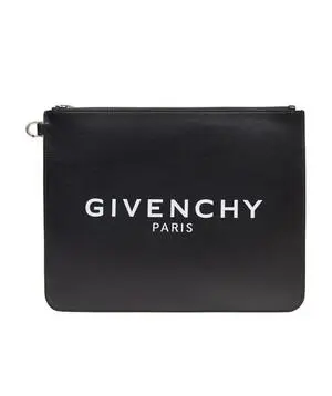 Givenchy Logo Detail Clutch - Black