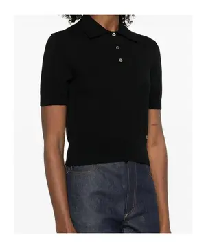 A.p.c. Short Sleeve Knitted Polo Shirt