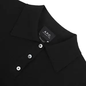 A.p.c. Short Sleeve Knitted Polo Shirt