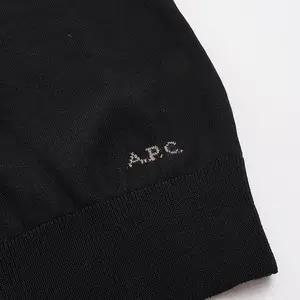 A.p.c. Short Sleeve Knitted Polo Shirt