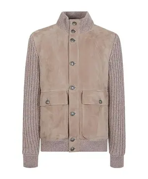 Brunello Cucinelli Panelled Bomber Jacket