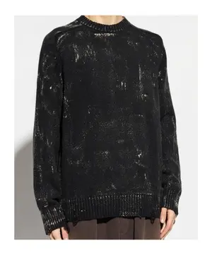 DIESEL® K-maxense Distressed Crew Neck Sweater