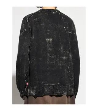 DIESEL® K-maxense Distressed Crew Neck Sweater