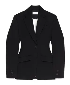 Givenchy Cocoon Collared Buttoned Jacket - Black