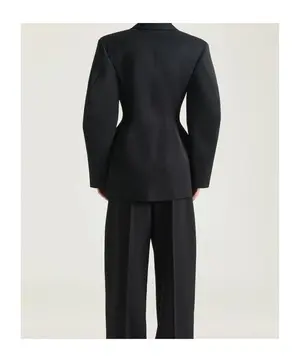 Givenchy Cocoon Collared Buttoned Jacket