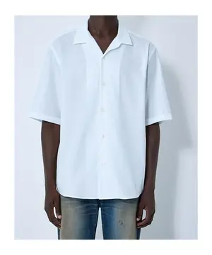 Acne Studios Logo Embroidered Poplin Shirt