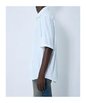 Acne Studios Logo Embroidered Poplin Shirt