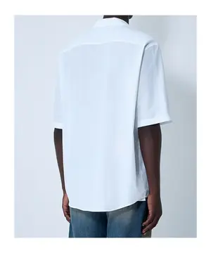 Acne Studios Logo Embroidered Poplin Shirt