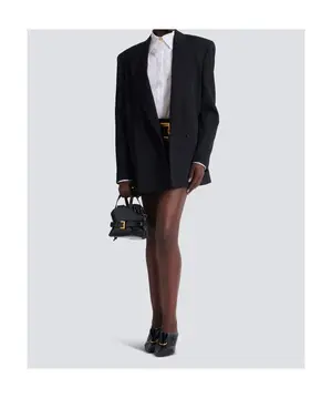 Balmain Oversized Grain De Poudre Blazer