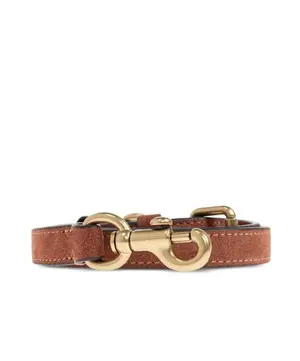 COACH Waverly Suede Chain-link Shoulder Bag - Brown