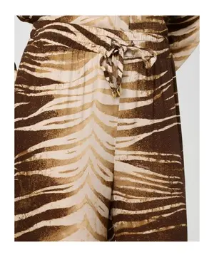 Just Cavalli Zebra Print Wide Leg Trousers