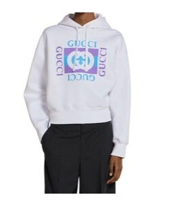 Gucci Logo Printed Drawstring Hoodie