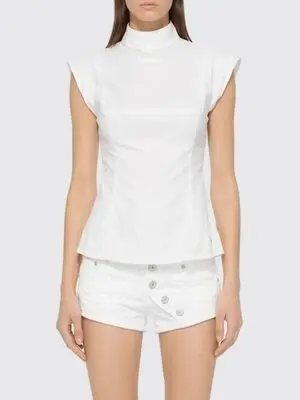 JEAN PAUL GAULTIER Sleeveless Stand-collar Top With Curved Hem