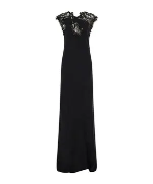 Ferragamo V Neck Evening Dresses