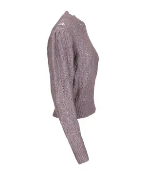 Isabel Marant Étoile Puff Sleeve Open-knit Sweater