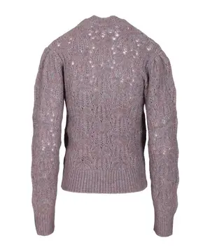Isabel Marant Étoile Puff Sleeve Open-knit Sweater