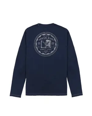 Emporio Armani Logo Details Long-sleeved T-shirt - Black