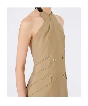 Max Mara Double-breasted Waistcoat - Camel