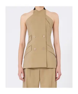 Max Mara Nuraghe Gilet - Camel