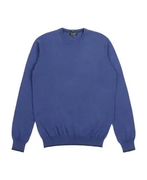 Emporio Armani Round Neck Patch Pullover - Blue
