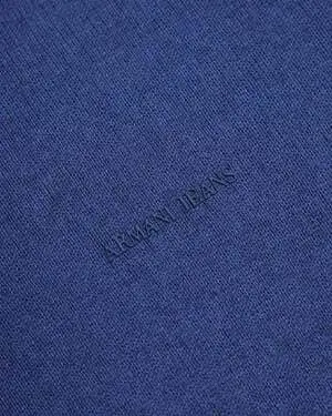 Emporio Armani Round Neck Patch Pullover - Blue