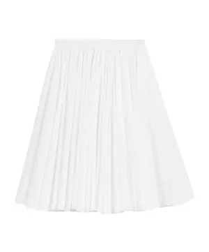 AMI Paris Midi Corolla Skirt - White