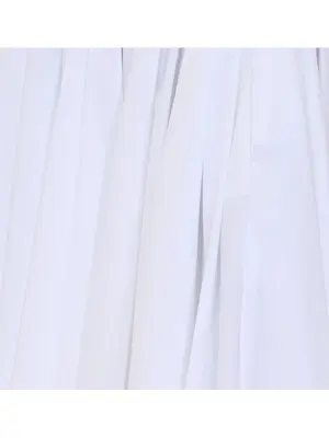 AMI Paris Midi Corolla Skirt - White