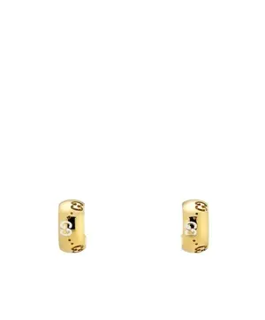 Gucci Gucci 18k GG Hoop Earrings Yellow