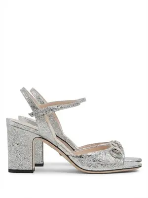 Gucci Mid-heel Sandal With Horsebit Detail