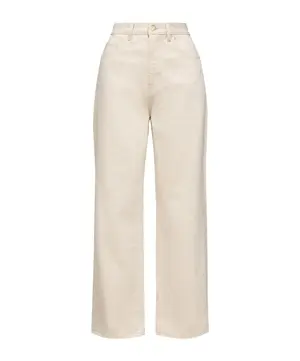 Moncler Cropped Straight-leg Jeans - Ivory