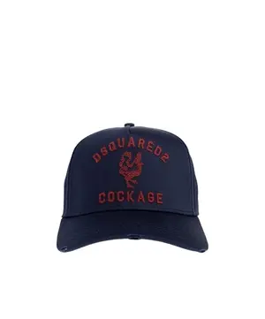 Dsquared2 Embroidered Baseball Cap - Navy Blue