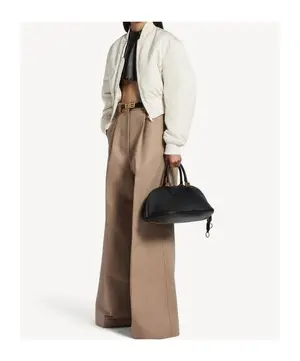 Balenciaga Cropped Bomber Jacket - Ivory