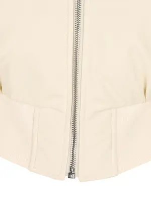 Balenciaga Cropped Zip-up Bomber Jacket - Ivory