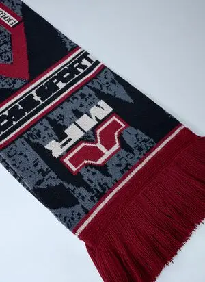Martine Rose Logo Intarsia Scarf - Black