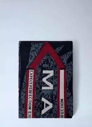 Martine Rose Logo Intarsia Scarf - Black
