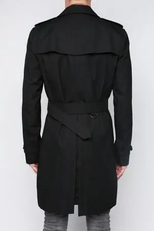 Burberry Sandringham Long Trench Coat - Black