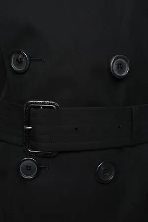 Burberry Sandringham Long Trench Coat - Black