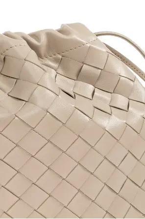 Bottega Veneta Intrecciato Drawstring Shoulder Bag - Beige