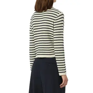 Max Mara Striped Cropped Cardigan