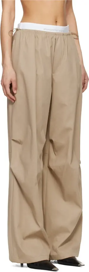 Alexander Wang Double Layer Waist Trousers - Warm Taupe