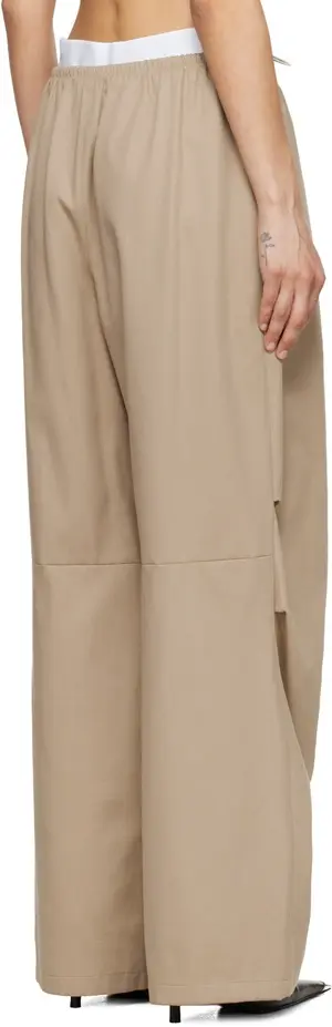 Alexander Wang Double Layer Waist Trousers - Warm Taupe