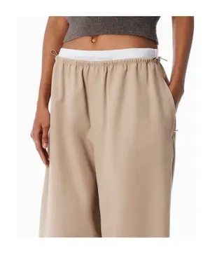 Alexander Wang Double Layer Waist Trousers - Warm Taupe