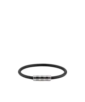 Gucci Bracelet With Gg Detail - Black