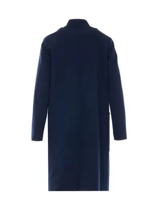 CIRCOLO 1901 Single-breasted V-neck Coat - Black