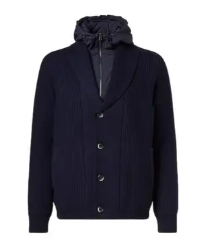 Herno Long-sleeved Sweater With Detachable Hood