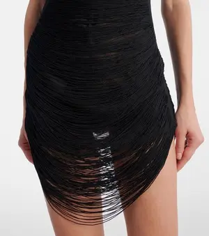 Attico Fringed Mini Dress