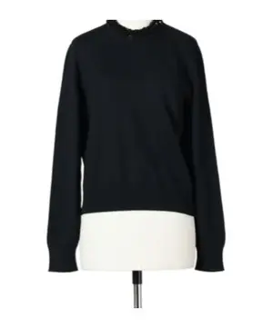 JIL SANDER Sequined Neckline Long-sleeve Sweater