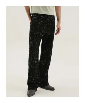 1989 STUDIO Paint Splatter Wide-leg Jeans