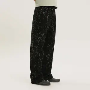 1989 STUDIO Paint Splatter Wide-leg Jeans